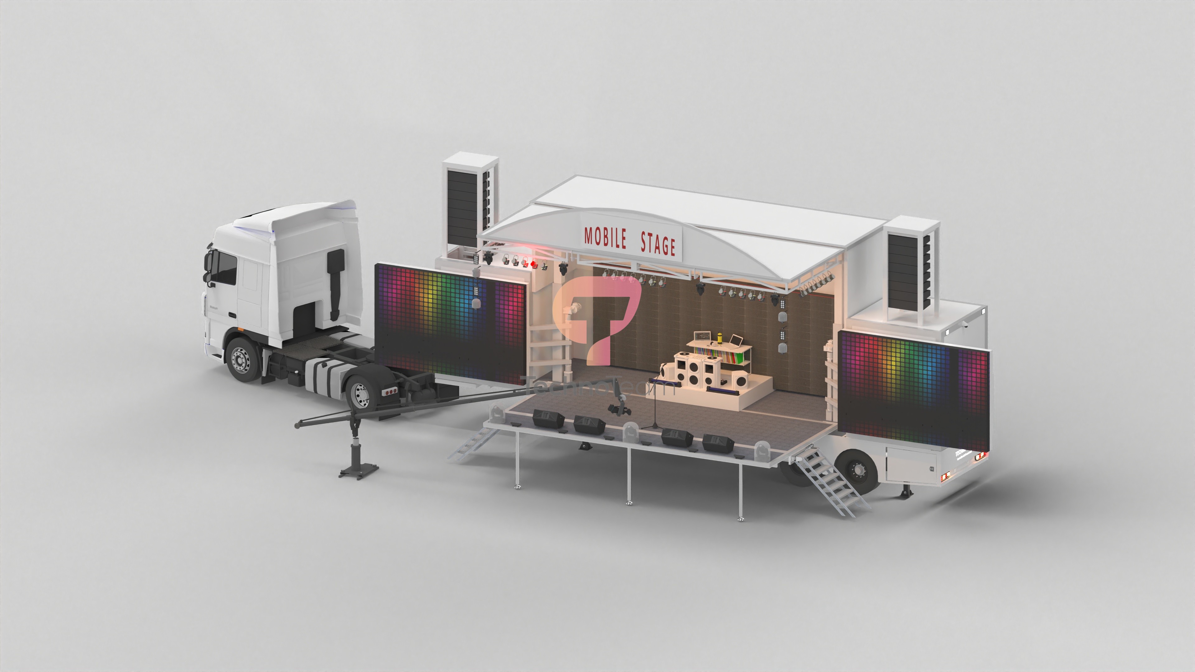 MOBILE STAGE - Mobile Solutions | Expandable Containers | Techno Team